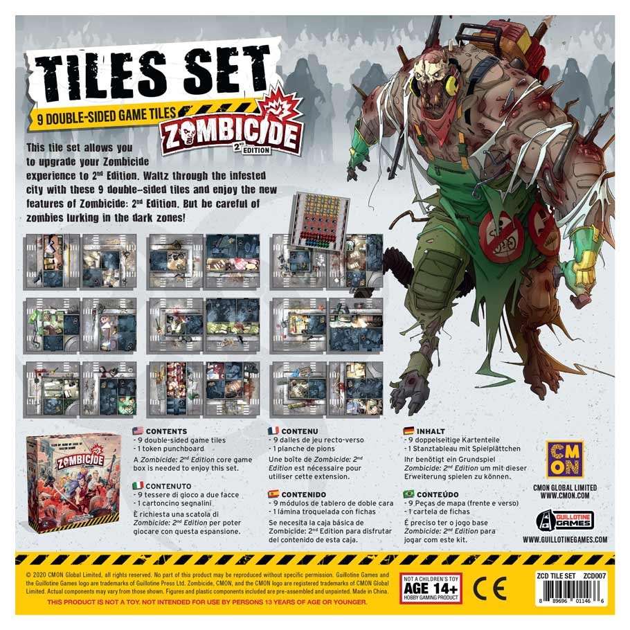 وستاگیم | Zombicide: 9 Double Sided Game Tiles